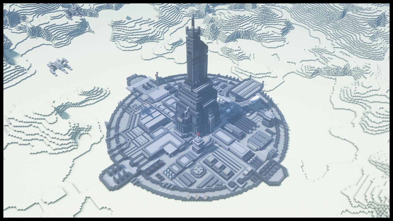 Minecraft moon base. minecraft timelapse - YouTube