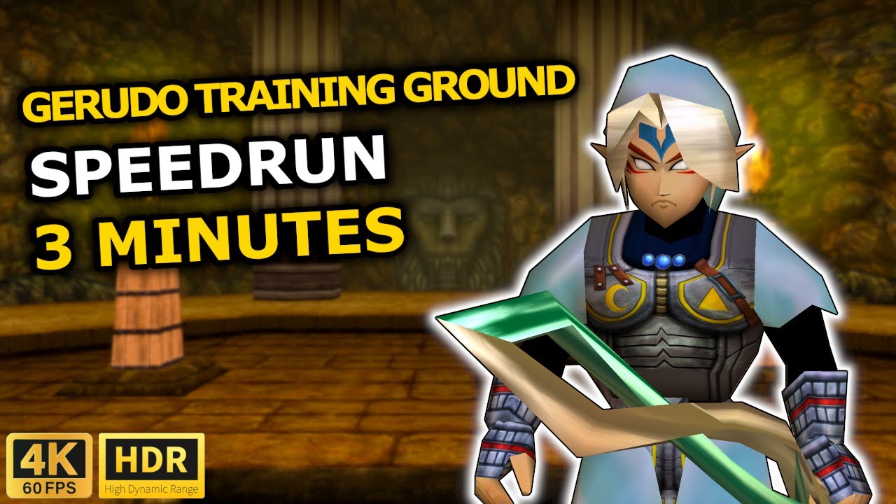 Fierce Deity Speedruns Gerudo Training Ground in 2:59 | 4K HDR 60fps ...