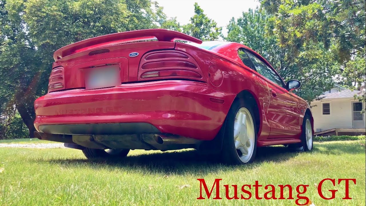 1994 Ford Mustang GT startup stock exhaust (mean) - YouTube