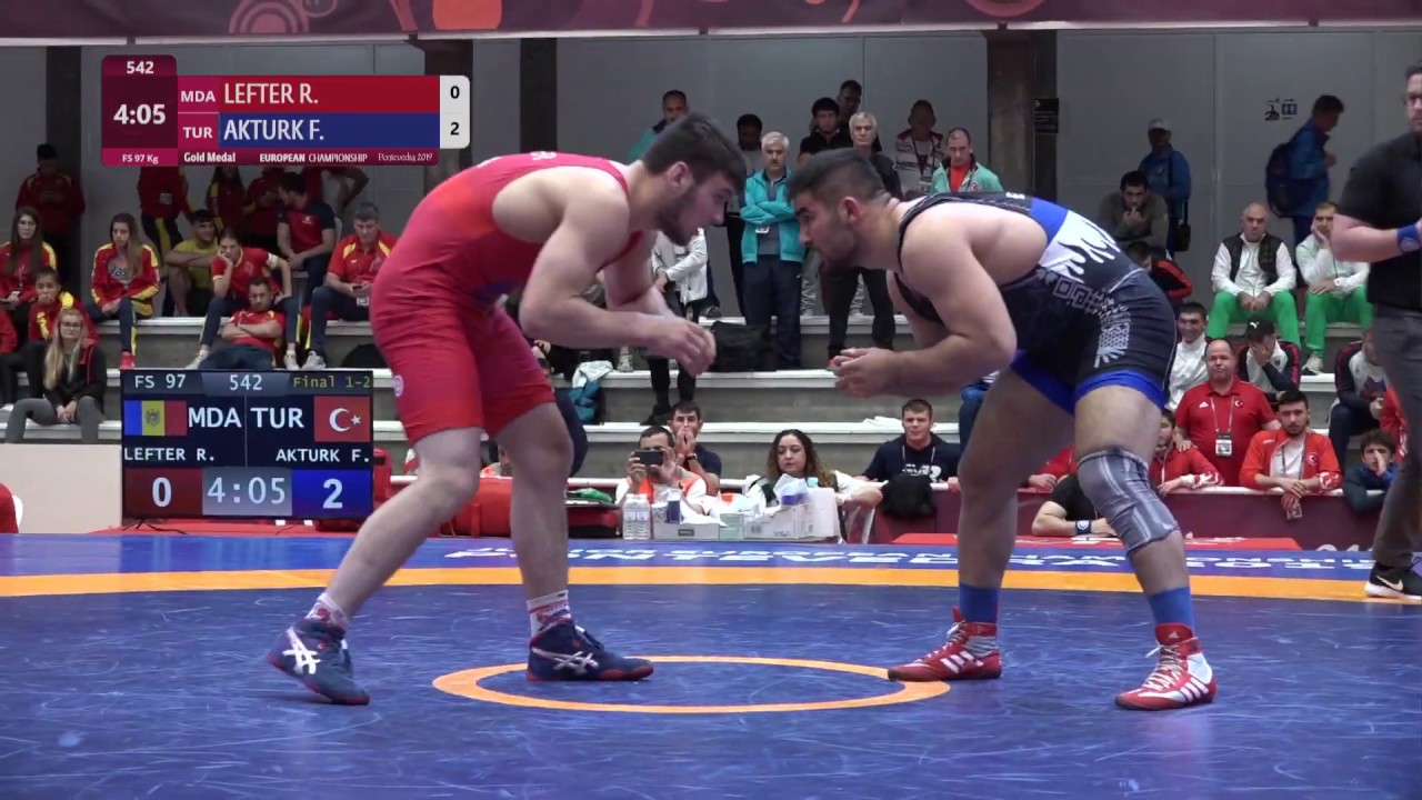 GOLD FS - 97 kg: R. LEFTER (MDA) v. F. AKTURK (TUR) - YouTube