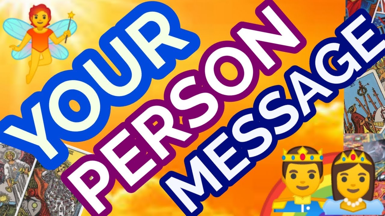 YOUR PERSON MESSAGE - YouTube