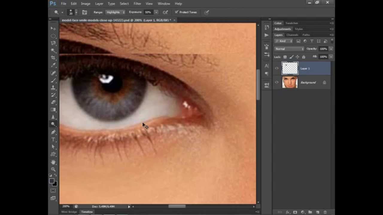 16.[Ps] Eye Enhancement - Photoshop Tutorial [In Hindi] - YouTube