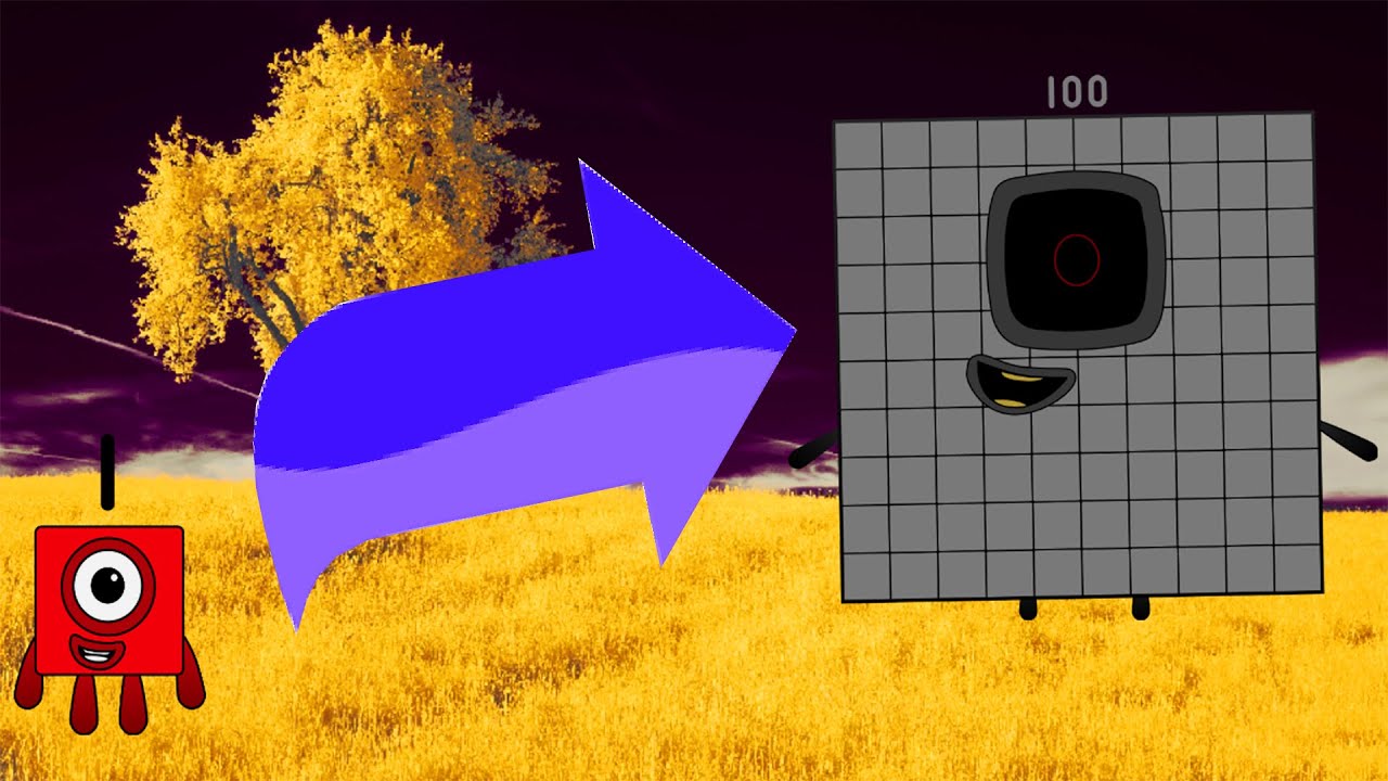 Uncannyblocks Band Way Less Different 1 to 100 - YouTube