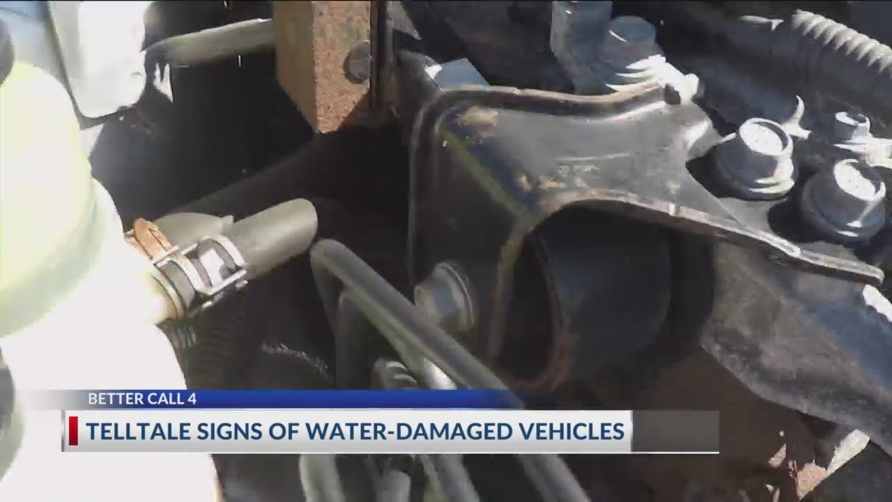 How to spot water damage when buying a used car - YouTube
