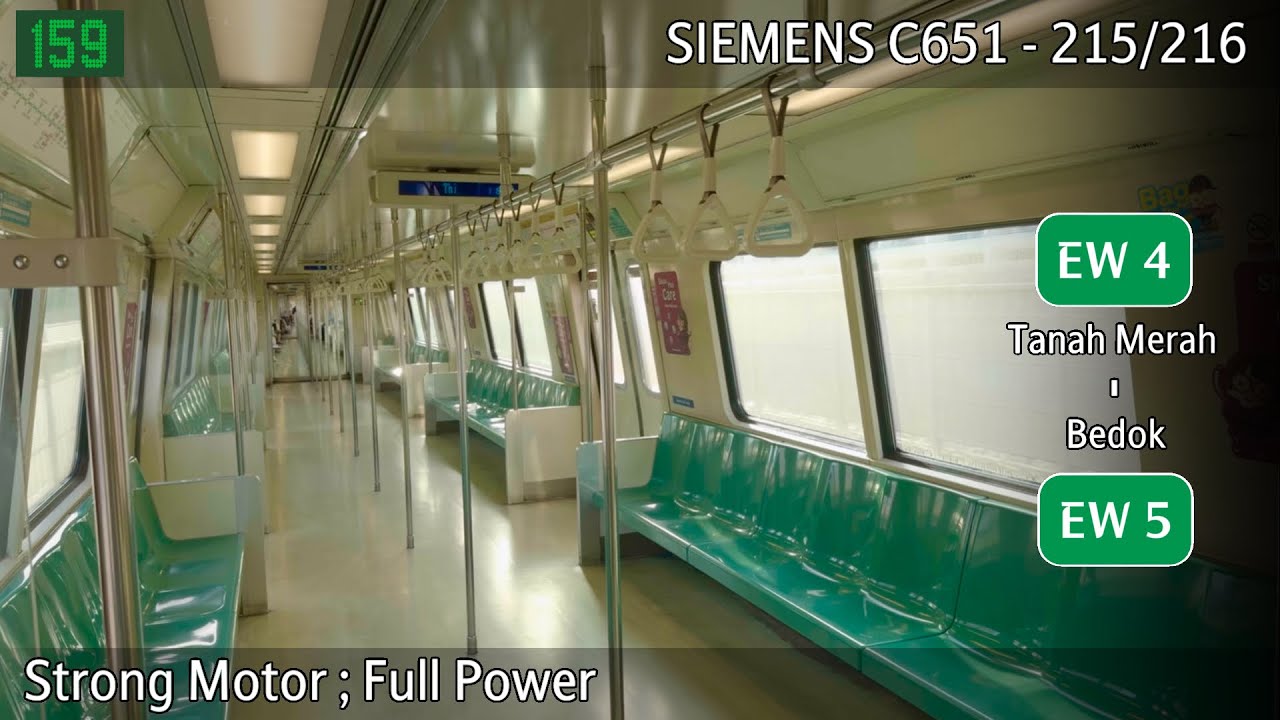 4K³⁰ | [Strong Motor ; Full Power] C651 - 215/216 | Tanah Merah » Bedok - YouTube