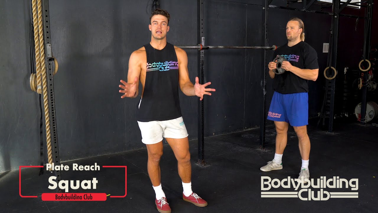 Plate Reach Squat - YouTube