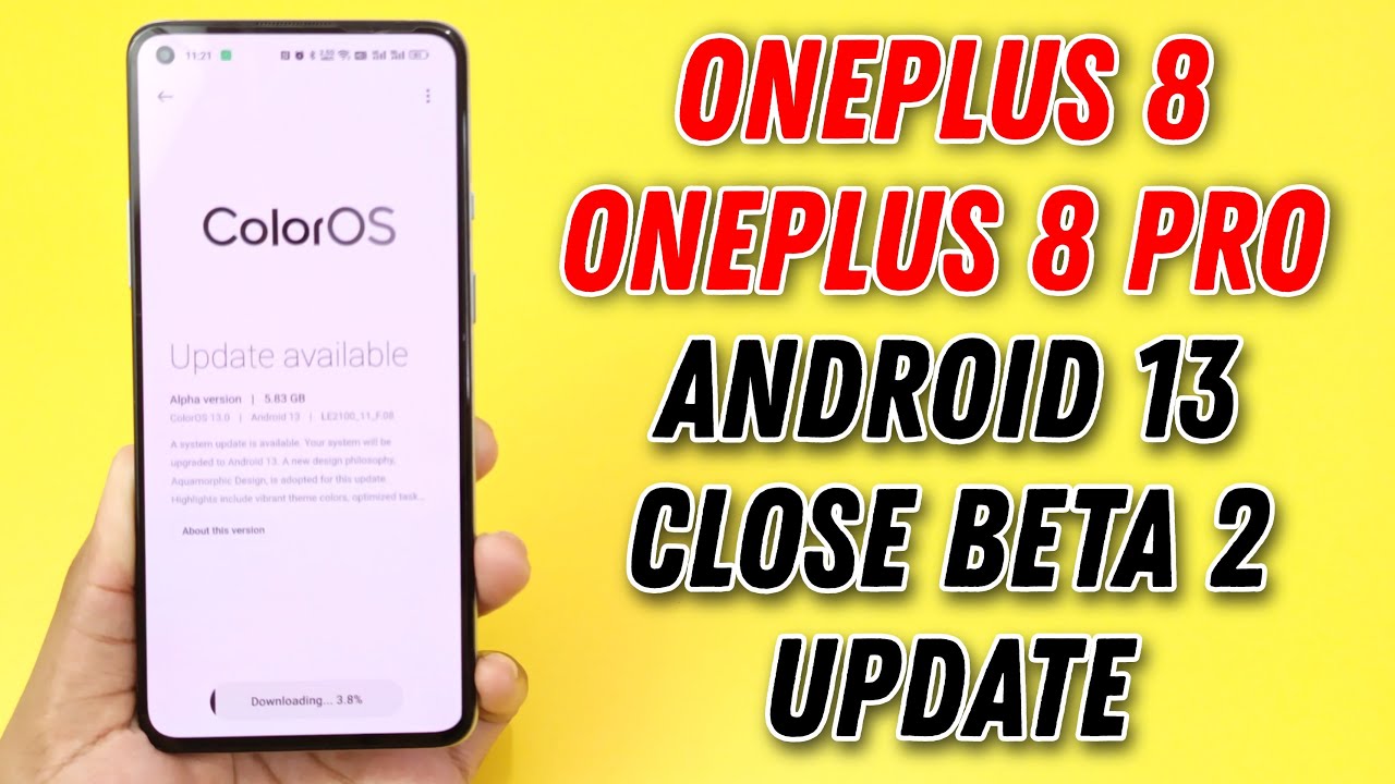 OnePlus 8 & OnePlus 8 Pro Android 13 Closed Beta 2 Update - YouTube