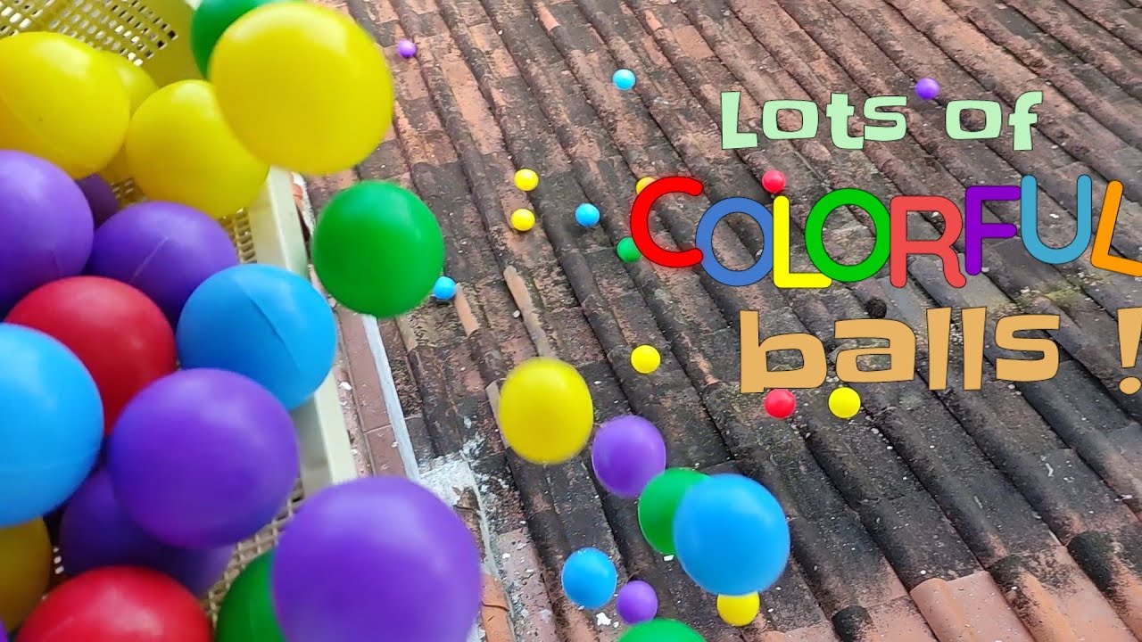 Multicolour Balls Falling Off from The Roof ~ Budhi Kid - YouTube