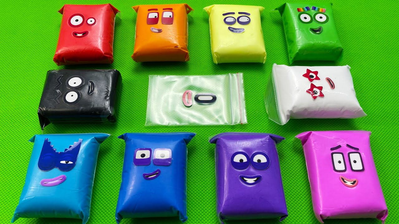 Numberblocks - Looking Super “CLAY” Coloring | Most Satisfying Clay ...