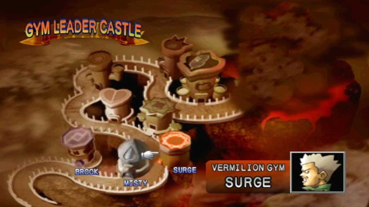 Pokémon Stadium Gym Leader Castle - Surge - YouTube