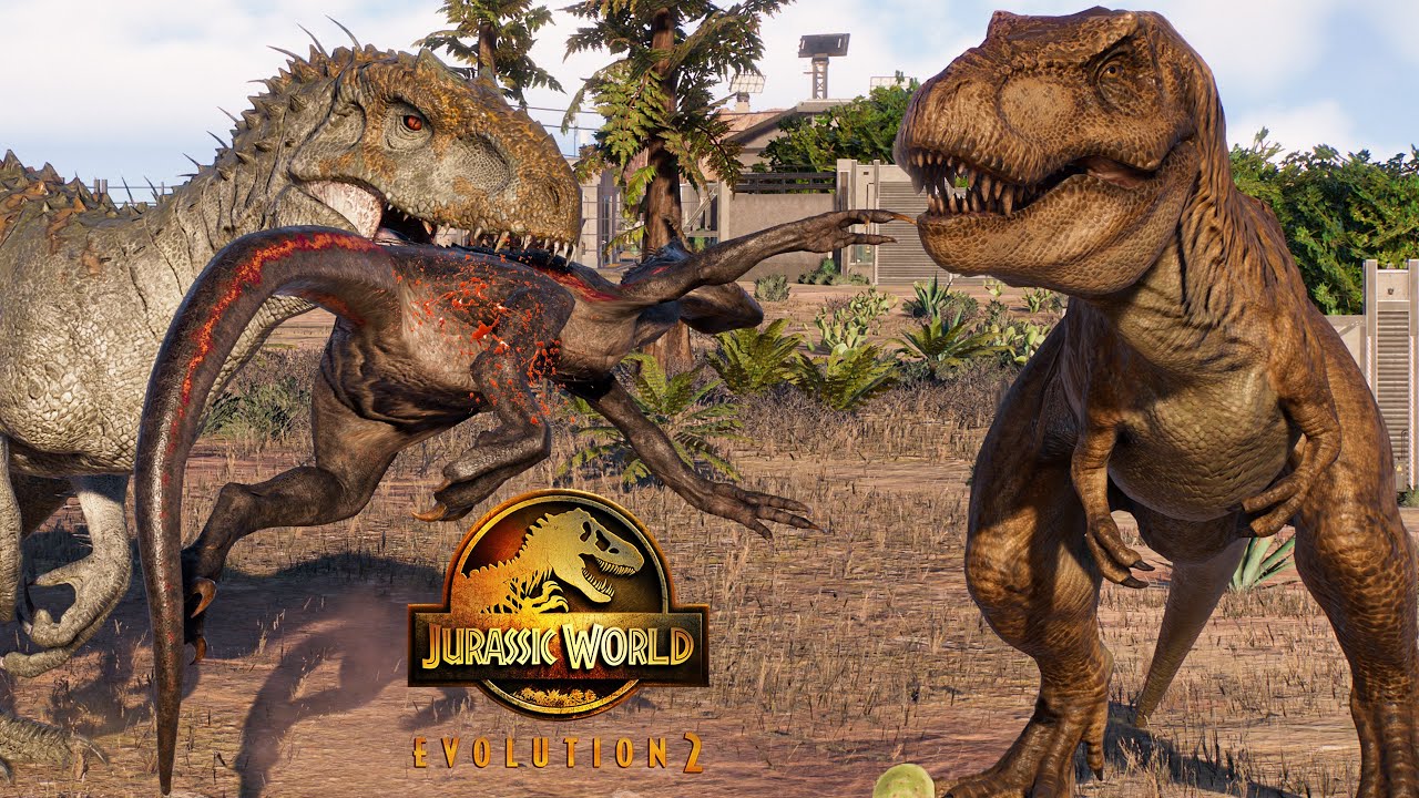 JURASSIC WORLD EVOLUTION 2 🌍 Indominus REX vs Tyrannosaurus REX, Spino ...