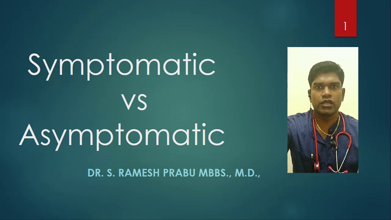 Symptomatic and asymptomatic diseases - YouTube