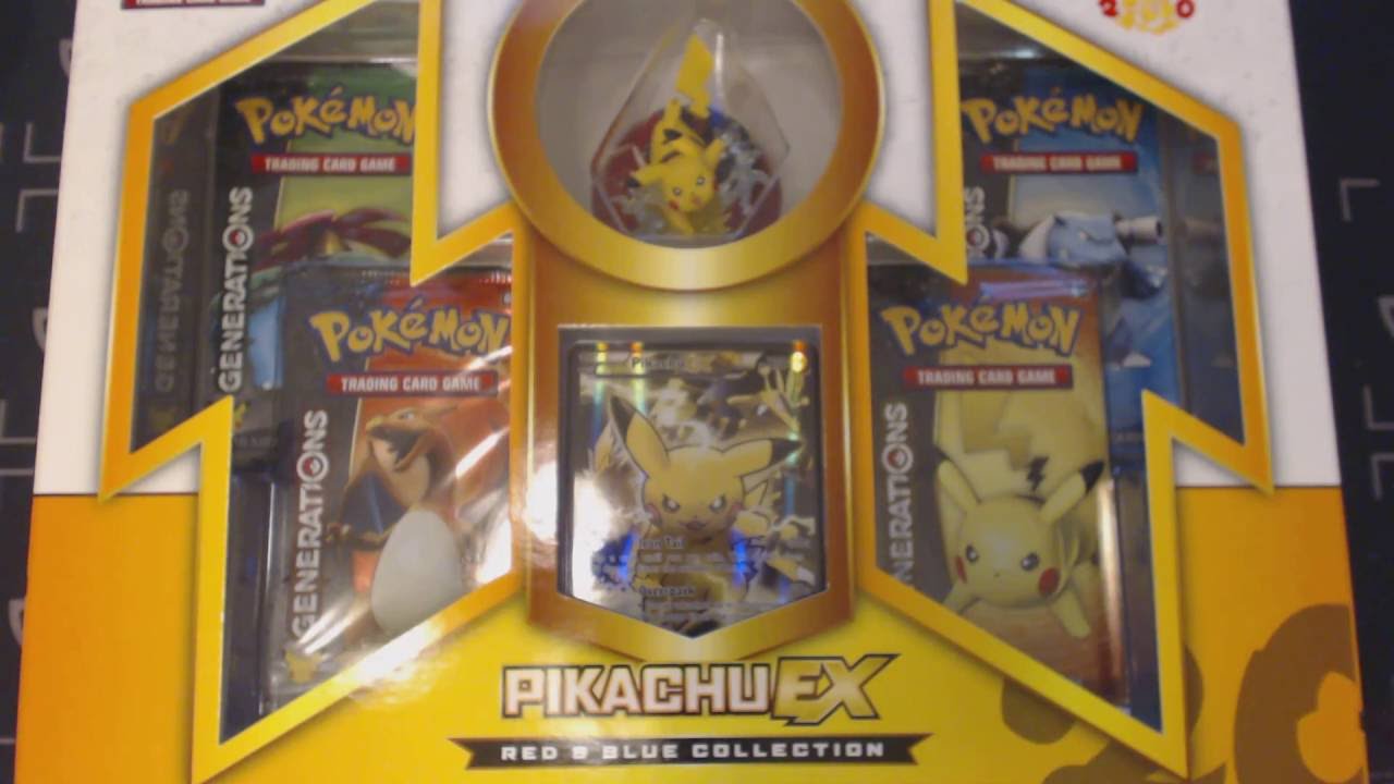 Pikachu EX Red and Blue Collection Pokemon Generations Opening 3 - YouTube