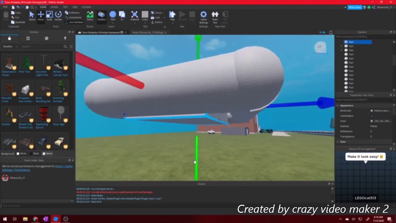 How To Make A Round Block In Roblox Studio 2020 - YouTube