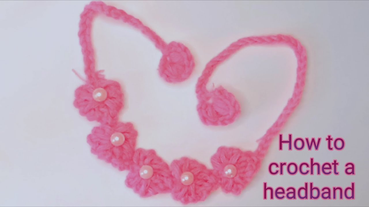 How to crochet a headband // How to make crochet headband for beginners ...