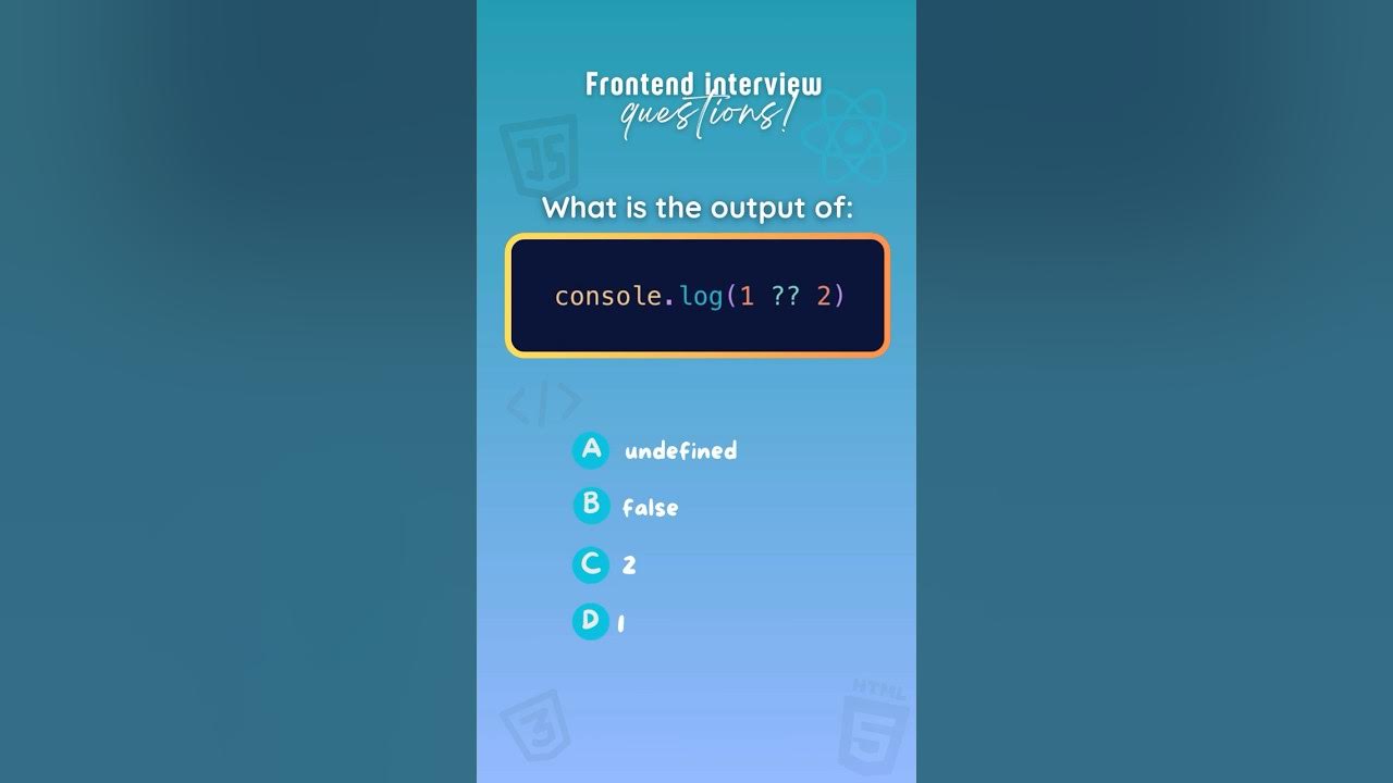 Javascript interview question Quiz 73 #javascript #react #interview #developer #coding # ...