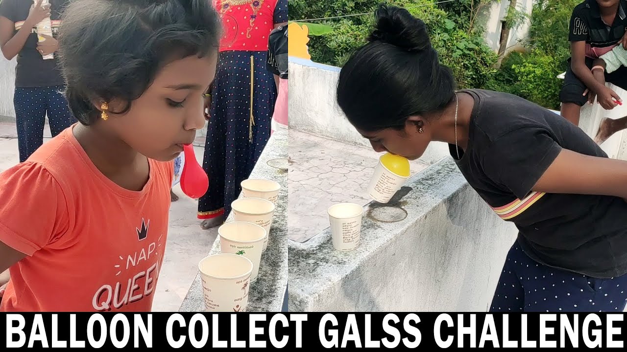 Balloon Collect Galss Challenge |Fun Game | Pongal special | Make ...