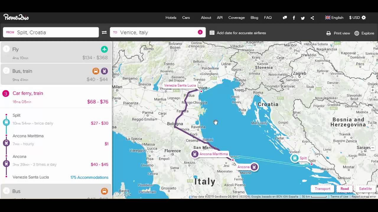 How to Use Rome2Rio to Plan Your Trip or Vacation - YouTube