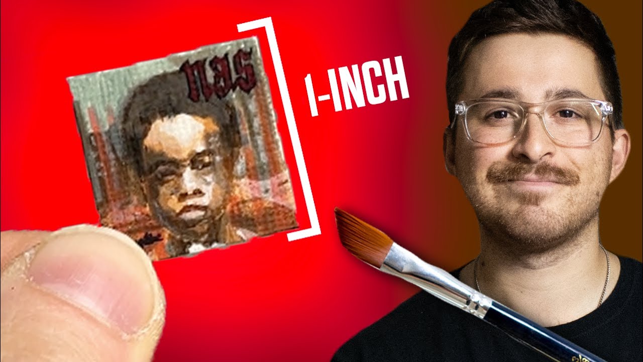 Nas "Illmatic" Mini Canvas Acrylic Painting! - YouTube
