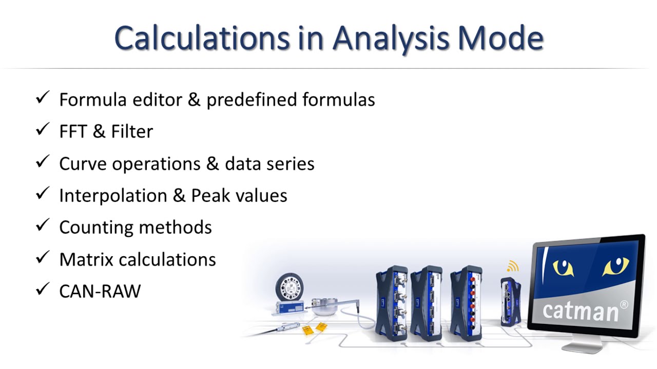 Calculations in catman Analysis Mode - YouTube