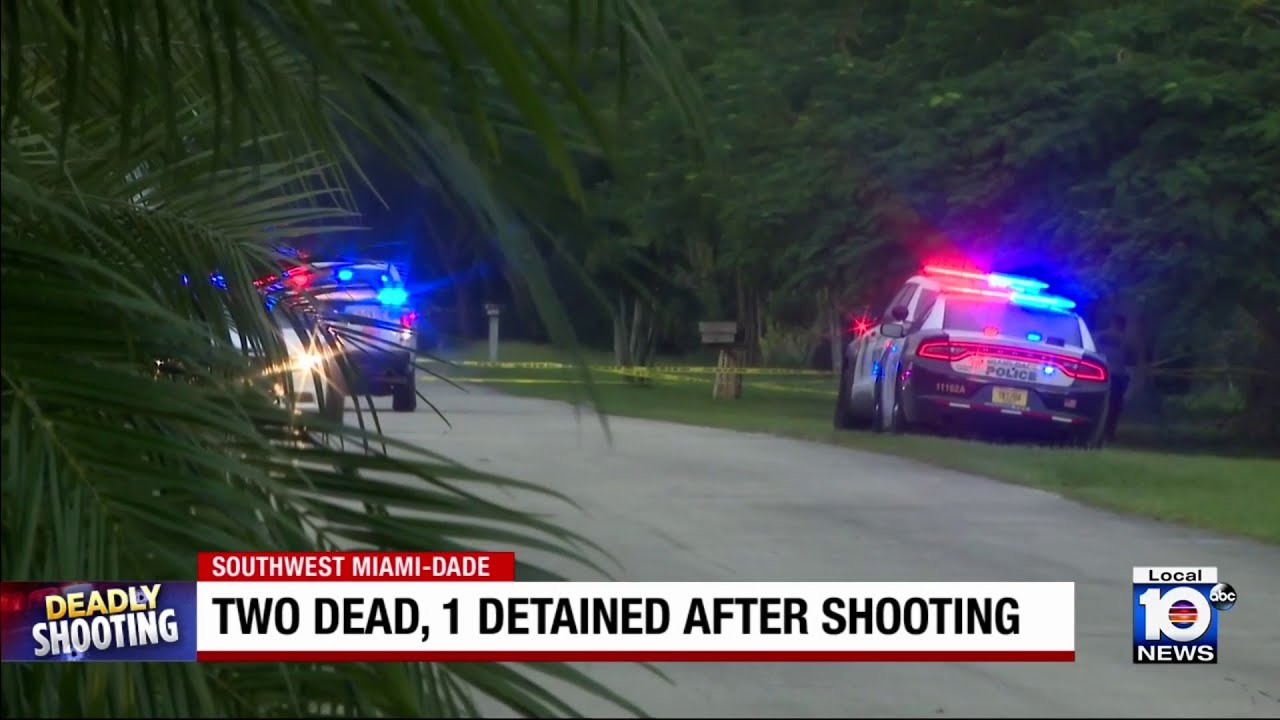 2 dead, 1 detained after Miami-Dade shooting - YouTube