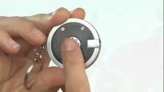 Personalized Round LED Keychains | KEY114 - DiscountMugs