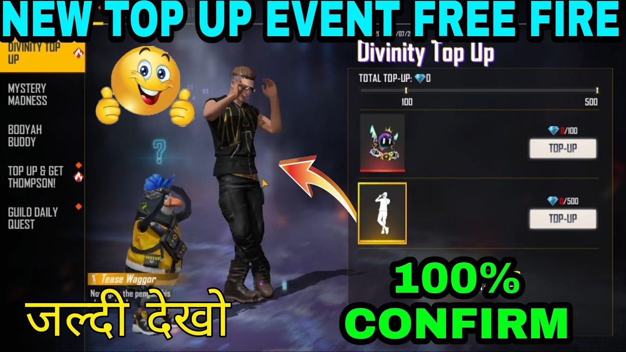 free fire new top up event || new emote top up event || free fire ...