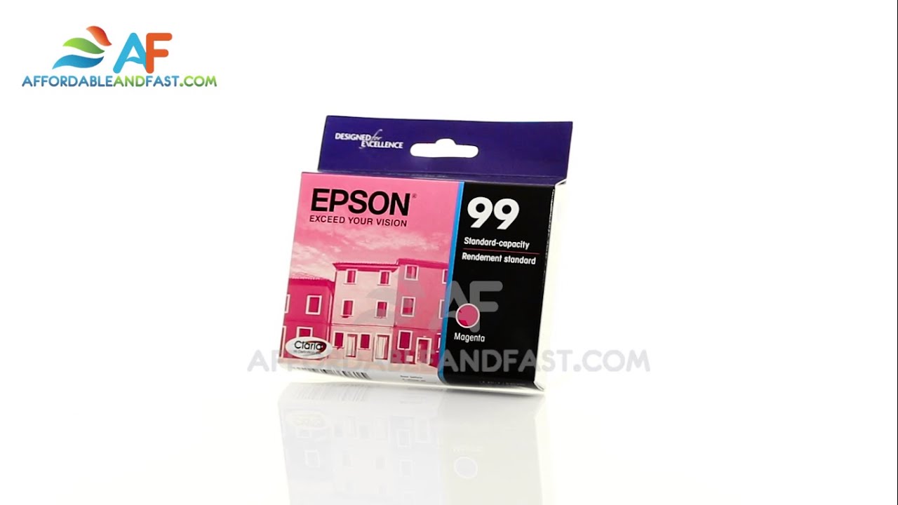 Epson 99 — T099320 Magenta Ink Cartridge - YouTube