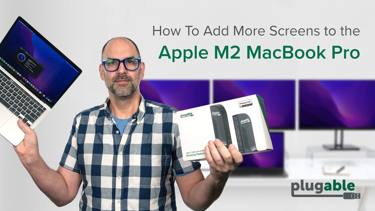 How to Add Two or More Screens to the Apple M2 MacBook Pro - YouTube