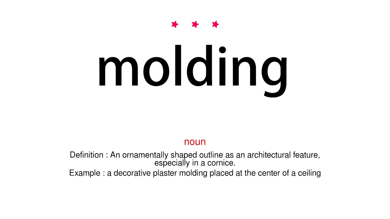 How to pronounce molding - Vocab Today - YouTube