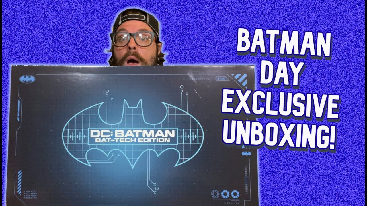 Batman Day EXCLUSIVE Bat-Tech Unboxing! (Action Figures, Limited ...