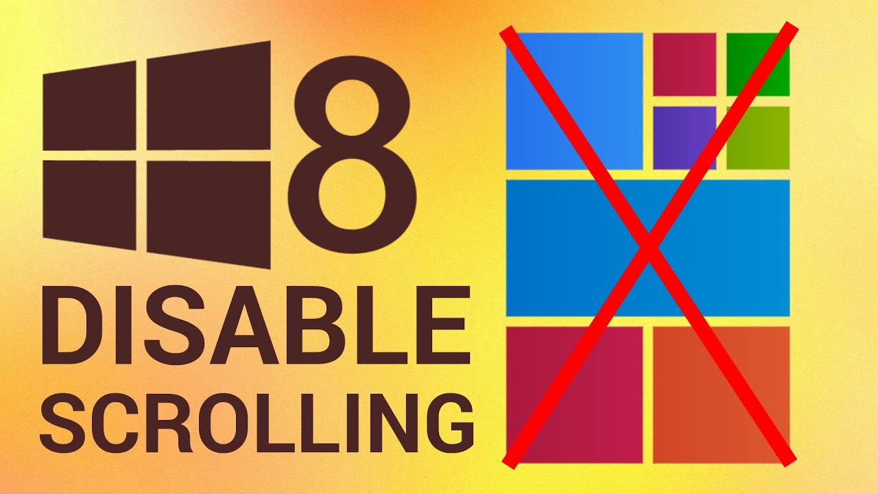 How to Disable Start Screen Parallax Scrolling in Windows 8 - YouTube