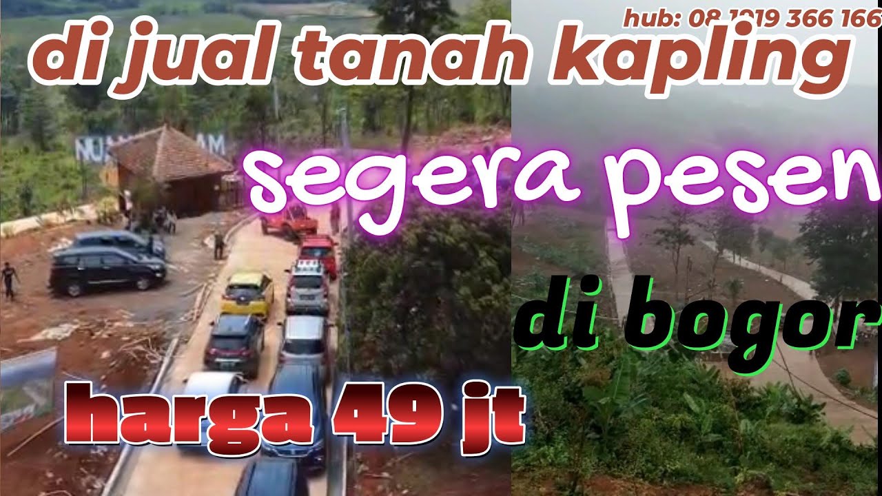 tanah kapling di bogor rp 49 jt - YouTube