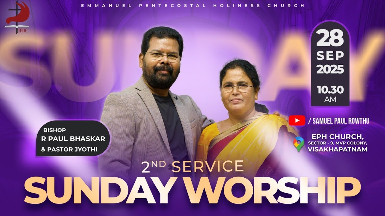 Sunday 2nd Service | EPH Church | 28-09-2025 | #Live | Message | Samuel ...