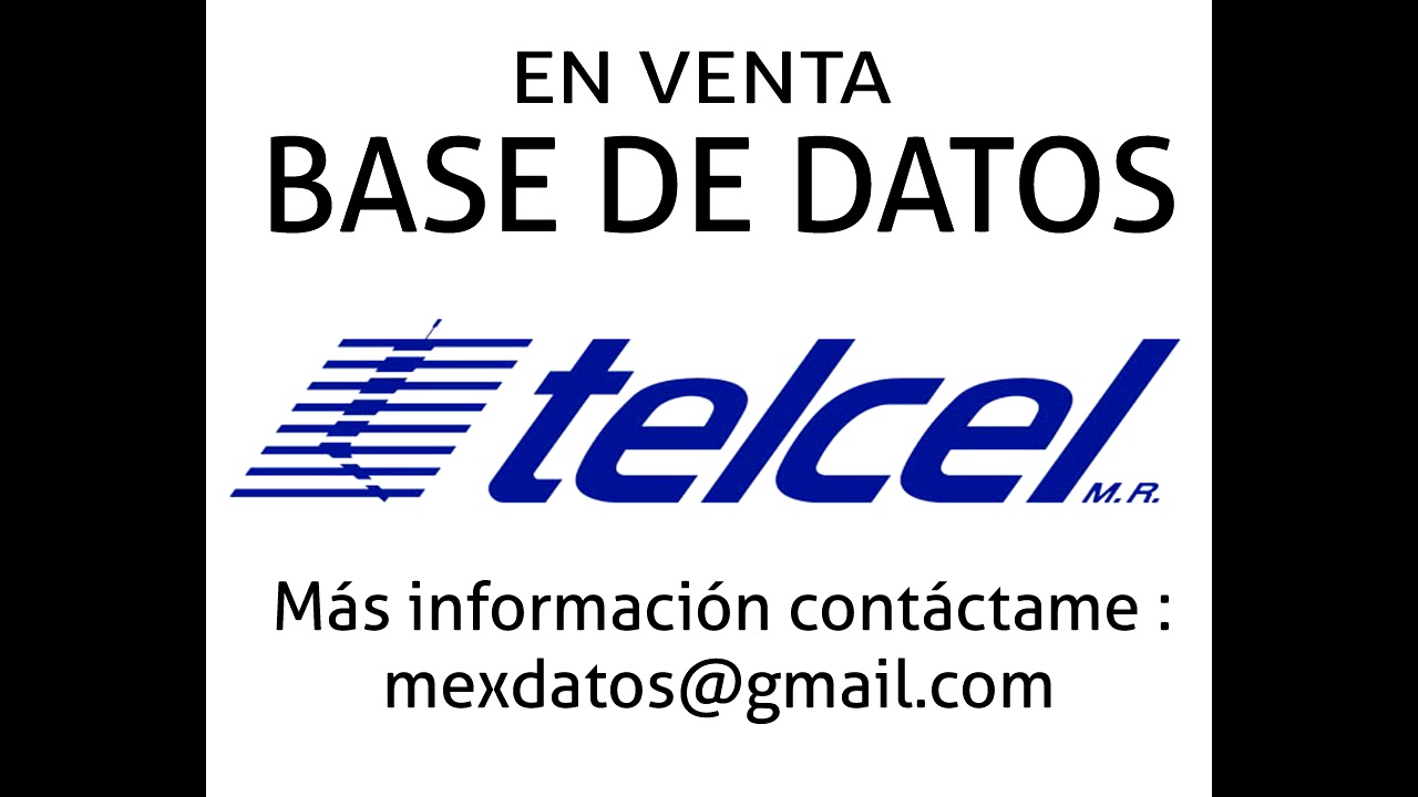 BASE DE DATOS TELCEL - YouTube