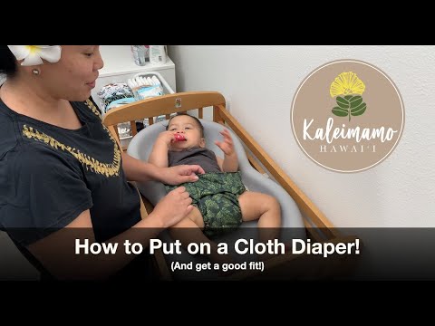 How to Put On A Cloth Diaper (And Get a Good Fit)! - YouTube