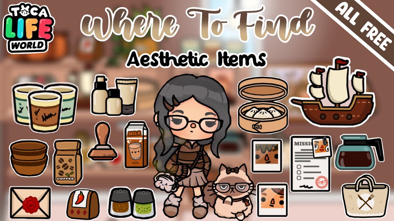 Where To Find Free Aesthetic Items 🧸🧺\\ Tocalifeworld \\ Toca Boca ...