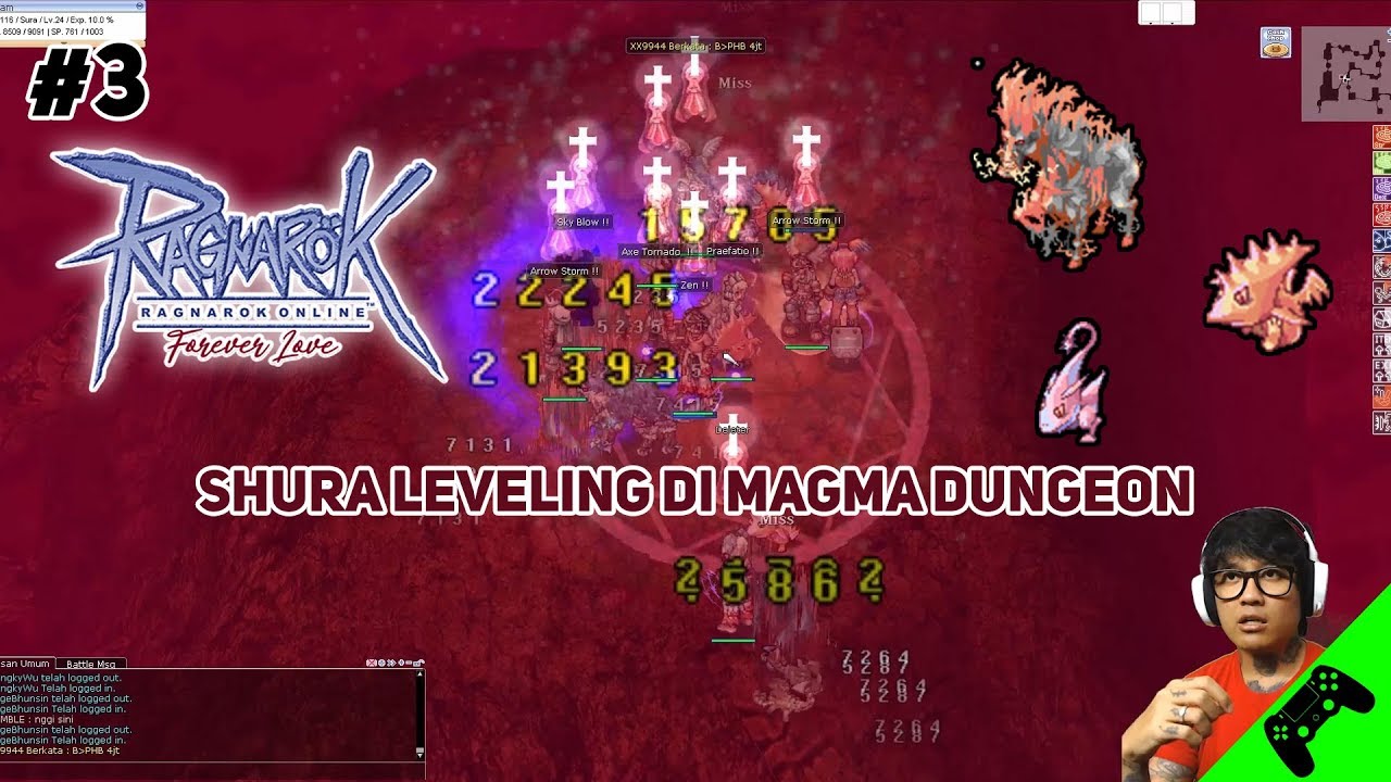 #3 RAGNAROK FOREVER LOVE "SURA LEVELING DI MAGMA DUNGEON?" - YouTube