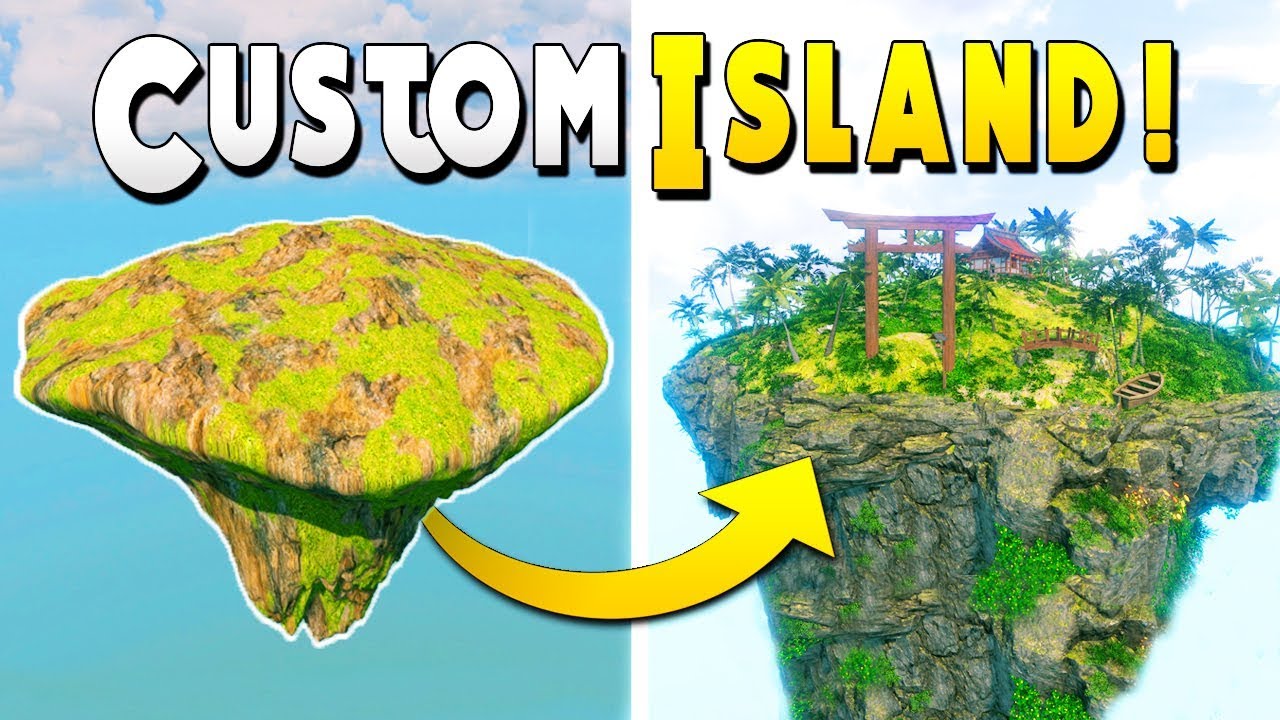 ISLAND FLIPPER : Made a Custom Floating Island from Scratch and Deleted ...