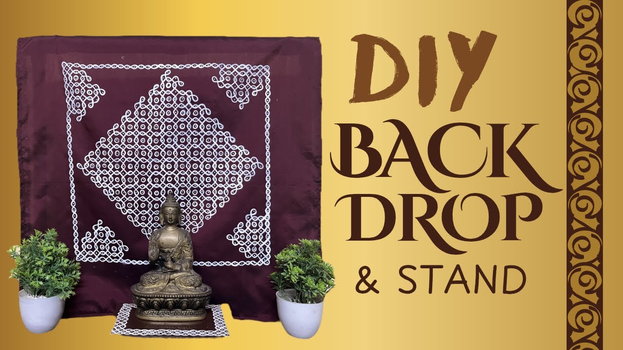 DIY Back Drop Stand | DIY PVC Back Drop | Easy Fabric Back Drop ...