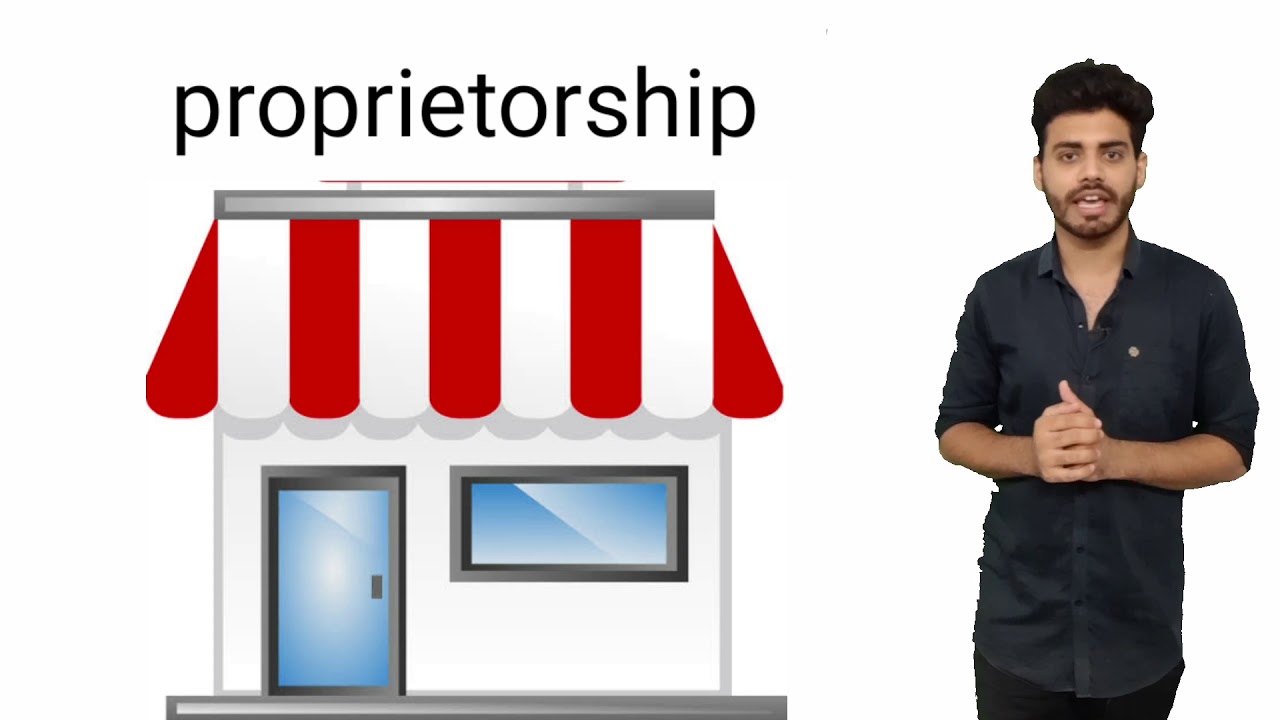 Sole trading concern/ sole proprietorship/single owner's Firm/animated ...