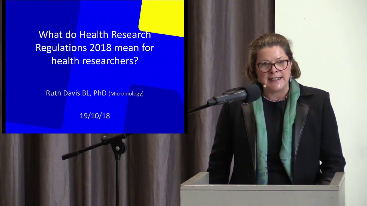 Health Research Regulations Seminar - Ruth Davis, BL, PhD - YouTube