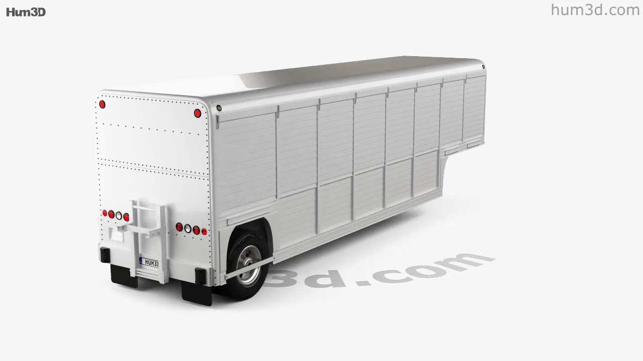 Hackney Beverage Semi Trailer 2002 3D model by Hum3D.com - YouTube