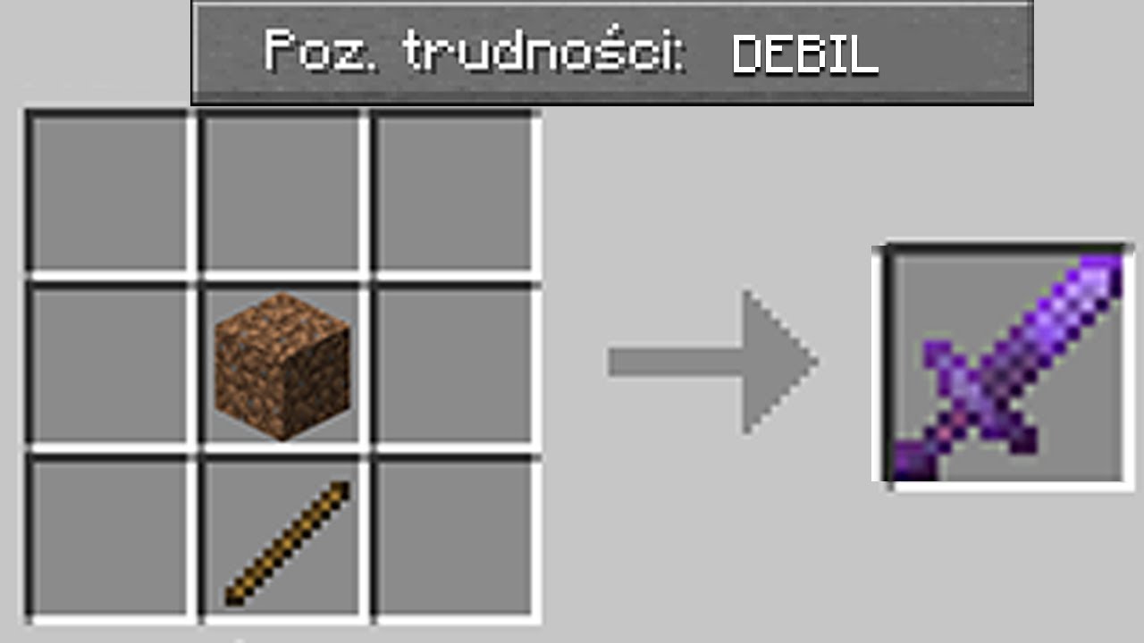 Minecraft Ale DLA DEBILI XD - YouTube