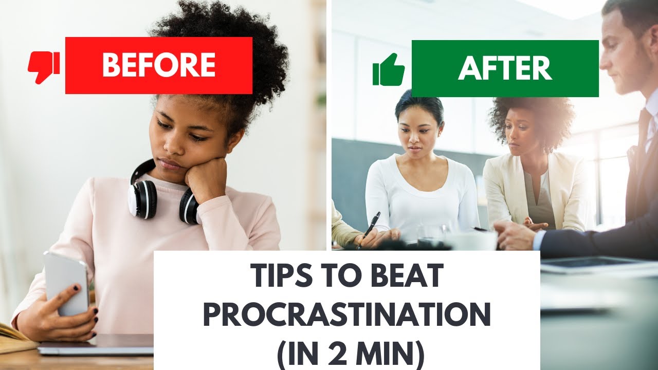Six steps on how to beat Procrastination ( in 2 minutes) - YouTube