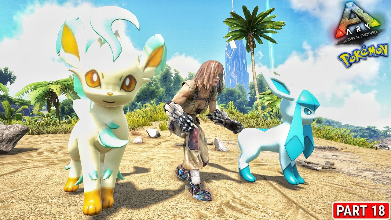 Taming Leafeon Glaceon For Pokemon Fight 🔥🔥 : ARK Pokemon World : ARK ...