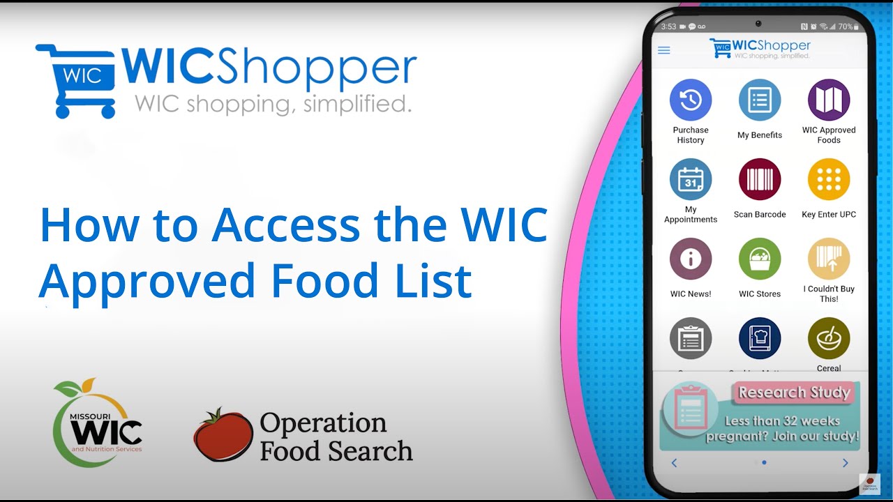 WIC Approved Foods | WICShopper App - YouTube