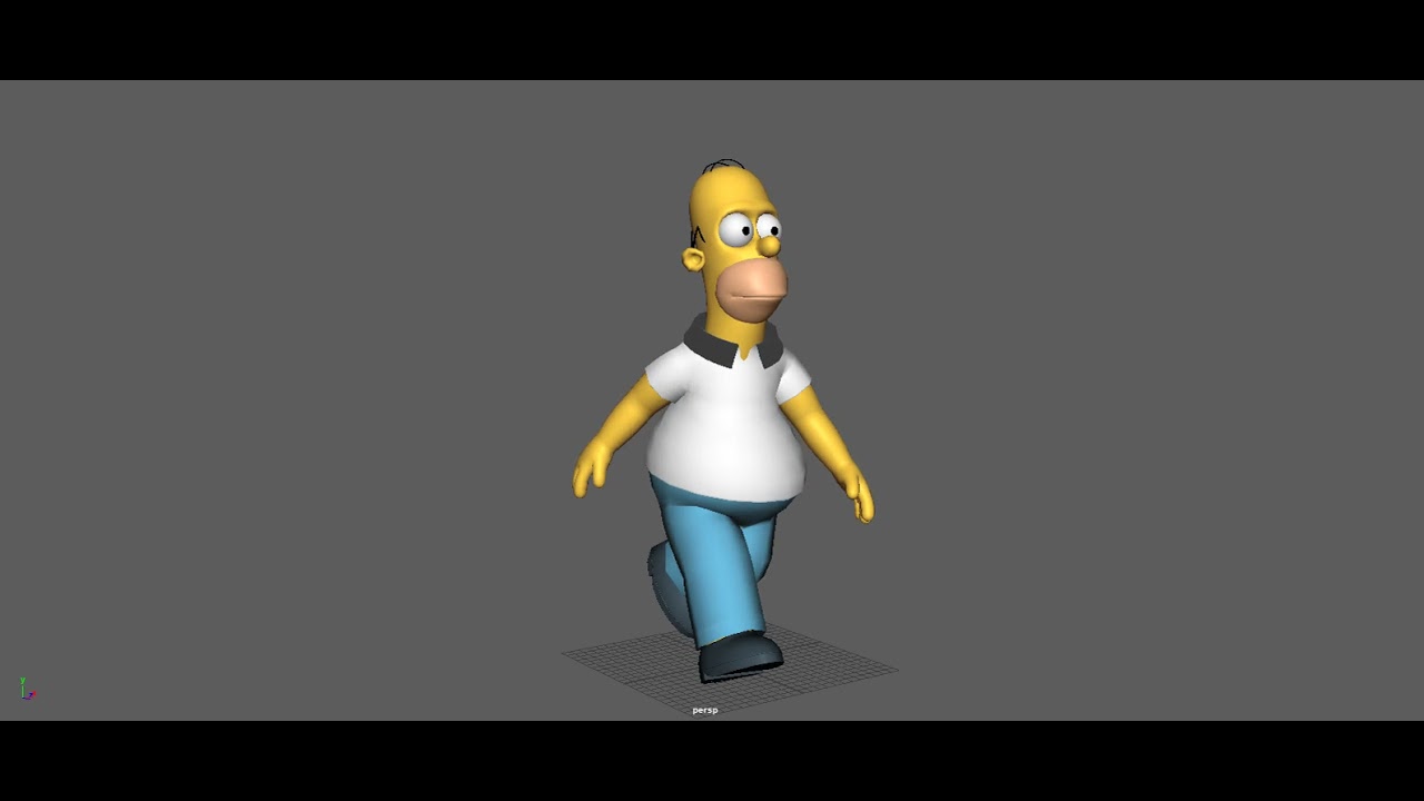 Homer Walk Cycle - YouTube