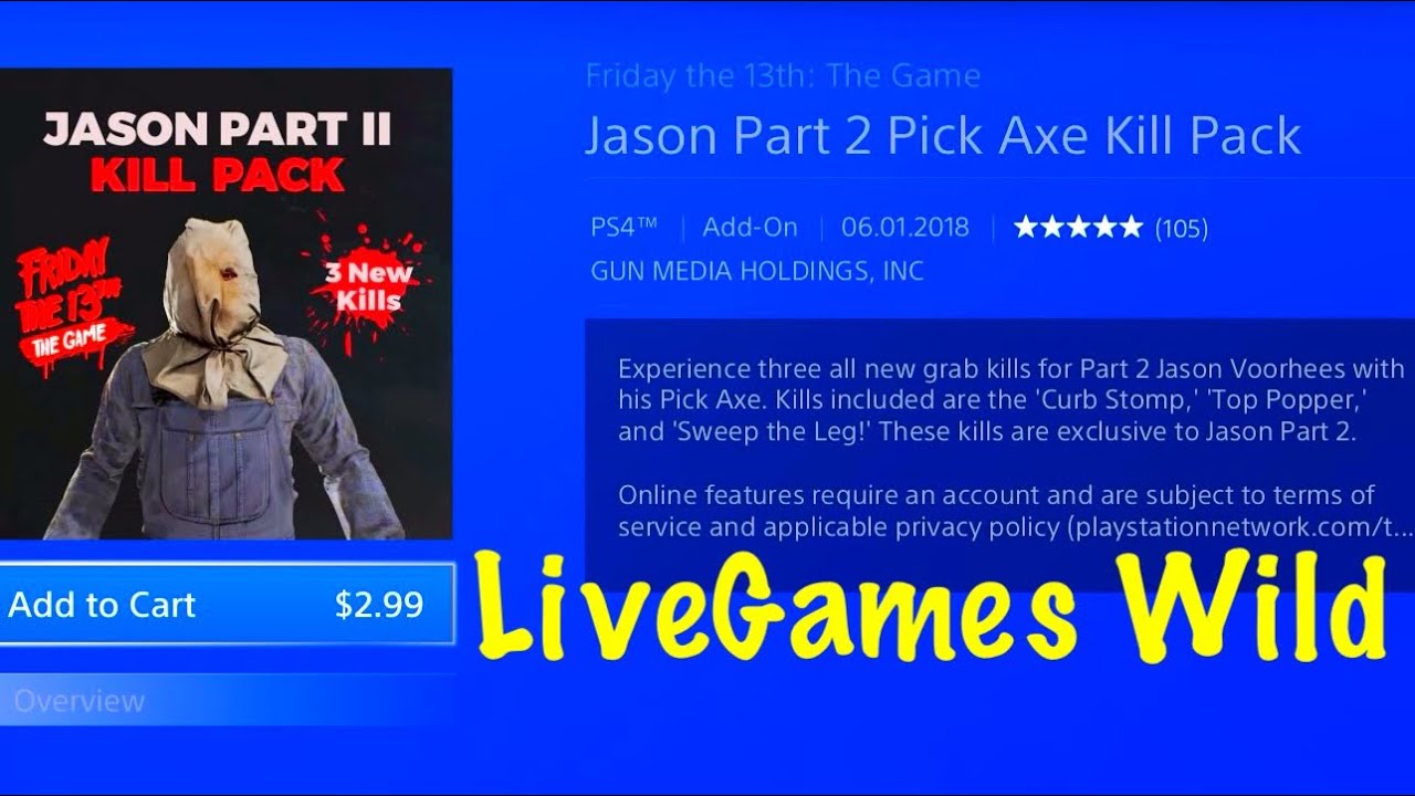 Part 2 Jason Kill Pack New DLC | 3 New Kills "Curb Stomp" "Top Popper ...