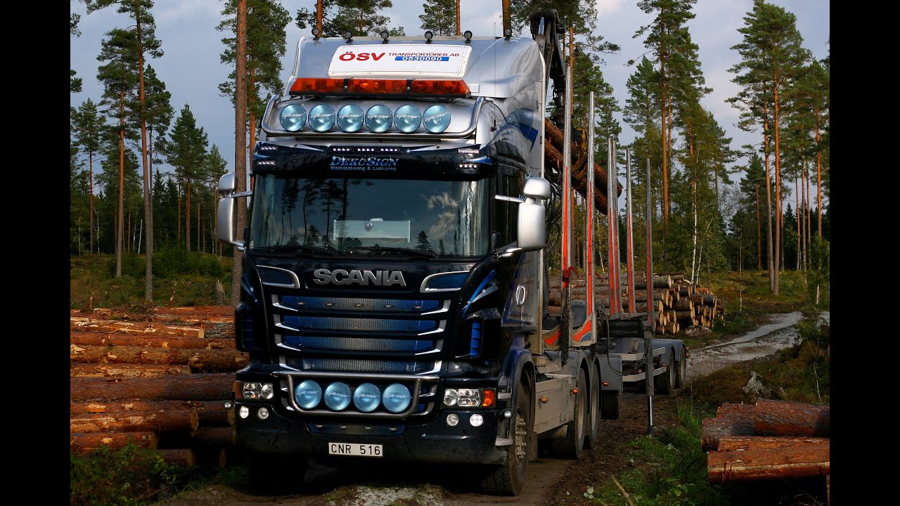 Scania R730 V8 6x4 Timber Truck - YouTube